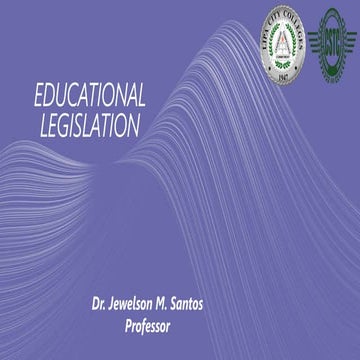 Educational legislation | PPTX