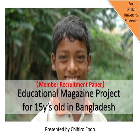 Educational magazine project | PPT