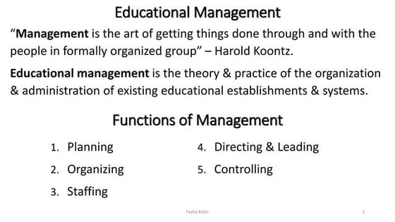 Unit 3 concept of supervision | PPT