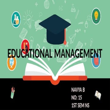 Educational Management: scope,functions. | PPTX