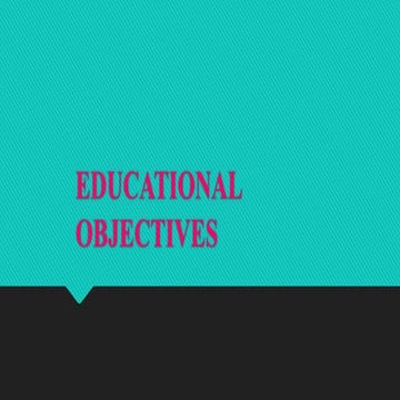 EDUCATIONAL OBJECTIVE.pptttttttttttttttt | PPT
