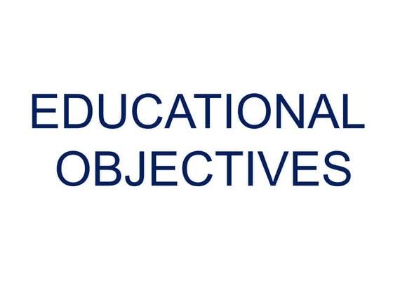 Formulation of educational objectives | PPTX