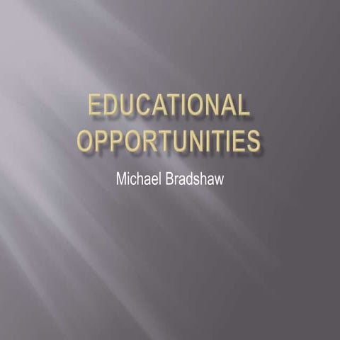 Educational opportunities | PPTX