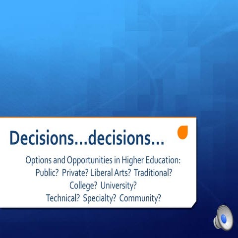 Educational options | PPT
