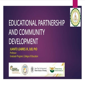 EDUCATIONAL PARTNERSHIP AND COMMUNITY DEVELOPMENT Ppt.pptx