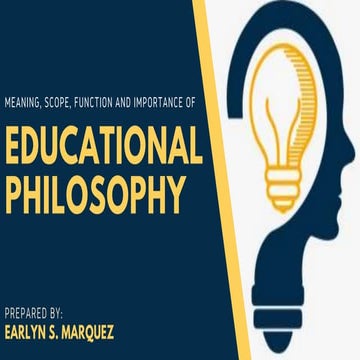 Philosophy of education | PPTX