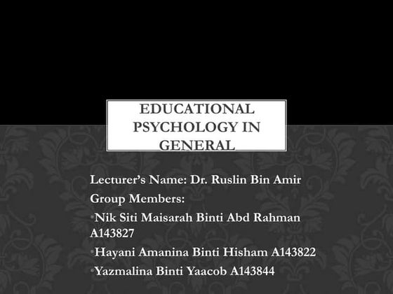 Edward personal preference scales | PPTX | Education