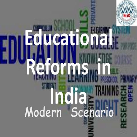 Educational Reforms Of INDIA ppt | PPTX