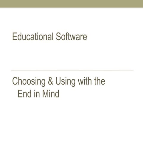 Educationalsoftware | PPT | Computer Software and Applications | Computing