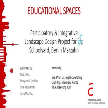 Educational spaces | PPTX