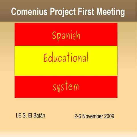 Spanish Educational System | ODP