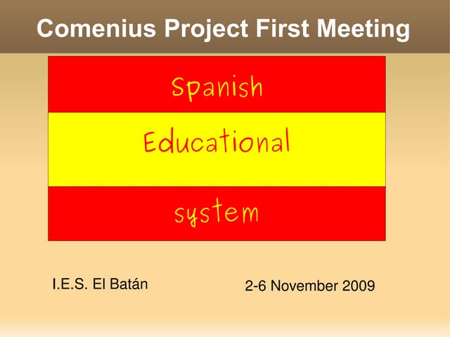 Education system in Spain | PPT