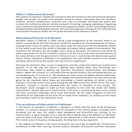 Educational system and its problem | DOCX