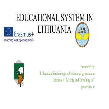 Educational system in lithuania | PPTX