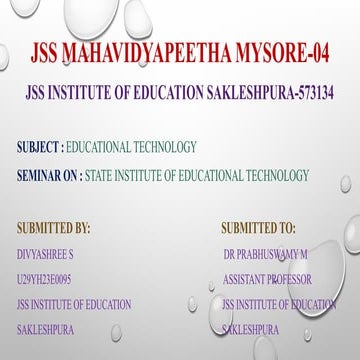 Educational technology - SIET(state institute of educational technology ...