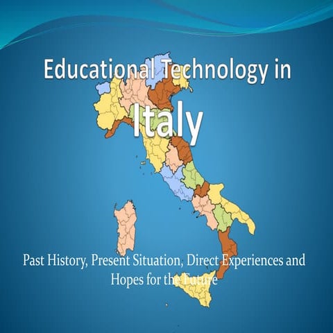Educational Technology in Italy | PPTX