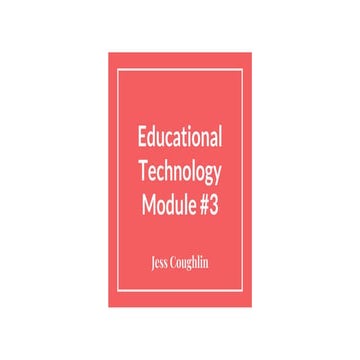 Educational Technology Module #3 | PPT