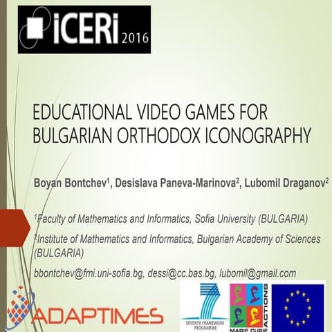 An Educational 3D Maze Game for Bulgarian Orthodox Iconography | PPTX