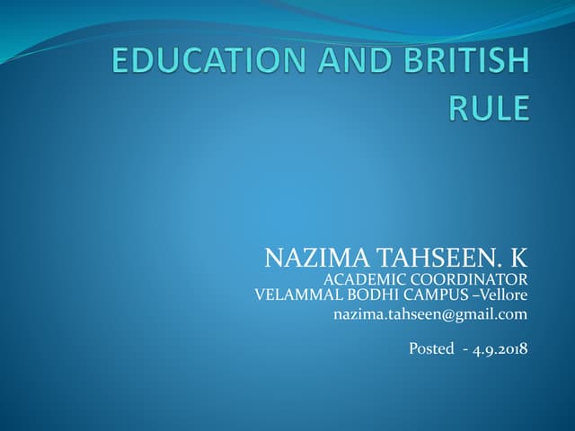 Wood's despatch 1854 | PPT