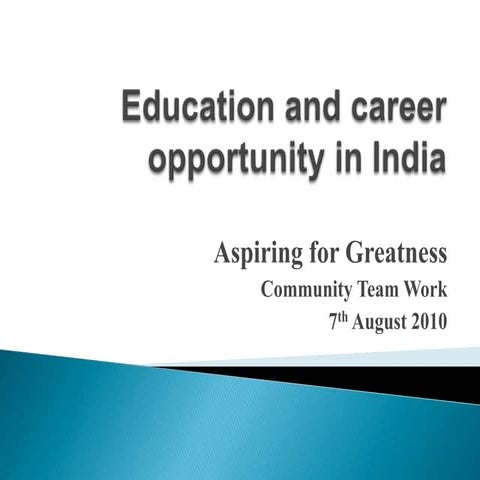 Education and career | PPT