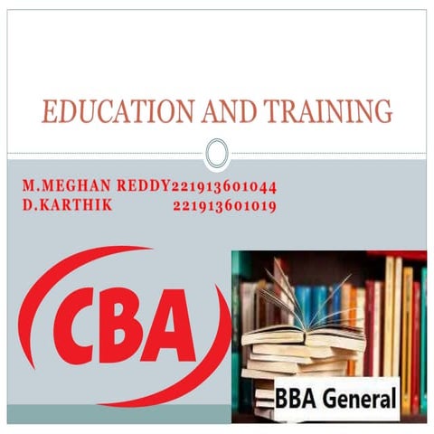 Education and training | PPT