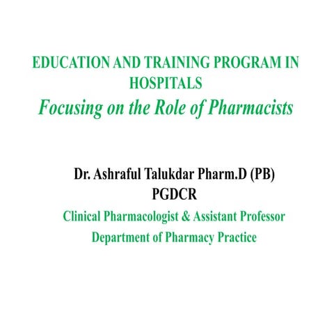 Education and Training Program in Hospitals.pptx