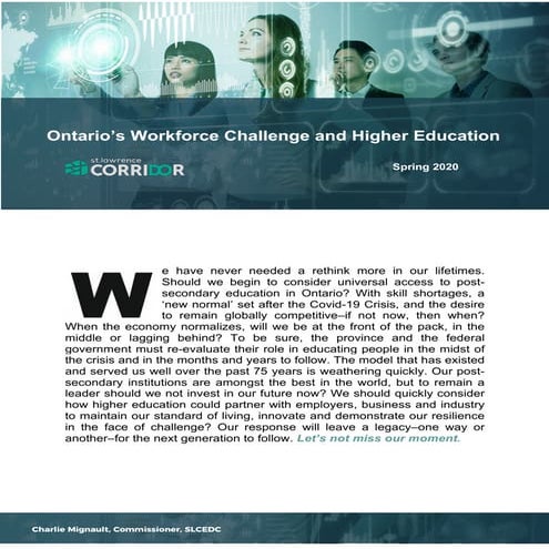 Workforce & Higher Education in a COVID-19 New Normal | PDF