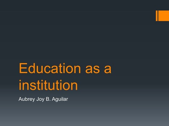 Module 2. lesson 4: THE NON-STATE INSTITUTIONS | PPT