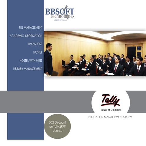 Education Institution Module on Tally.ERP9