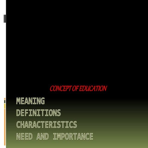 Education concept | PPT