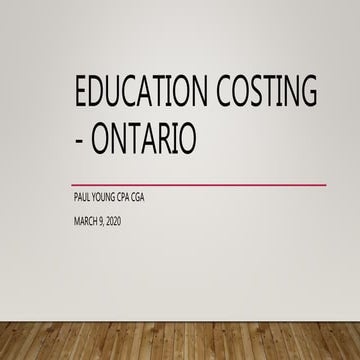 How to fix the educational system in Ontario | PPTX