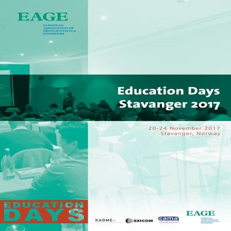 EAGE Education days Stavanger 2017 (20-24 Nov) | PDF