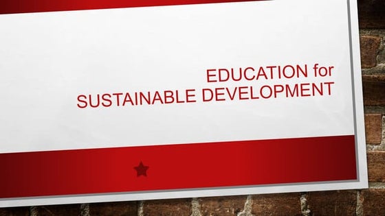 Sustainable development | PPTX
