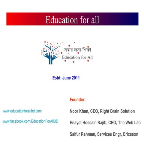 Education for all | PPT | Secondary Education | Education