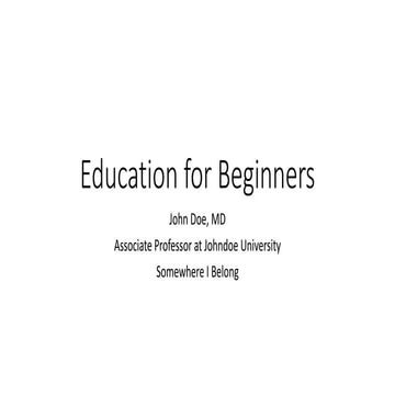 Education for Beginners.pptx