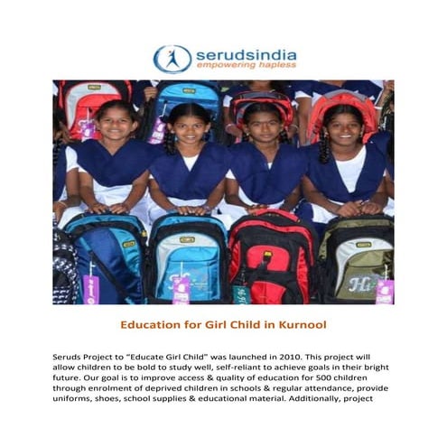 Educate a Girl, Empower a Generation Donate Now! | PPTX