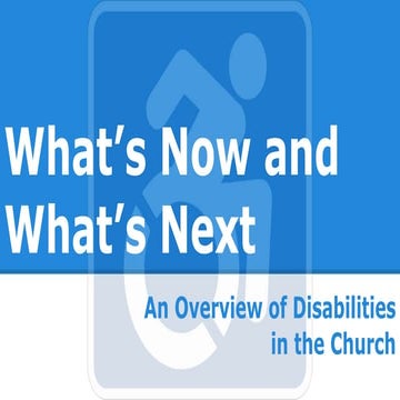 Disability and Faith Communities | PPTX