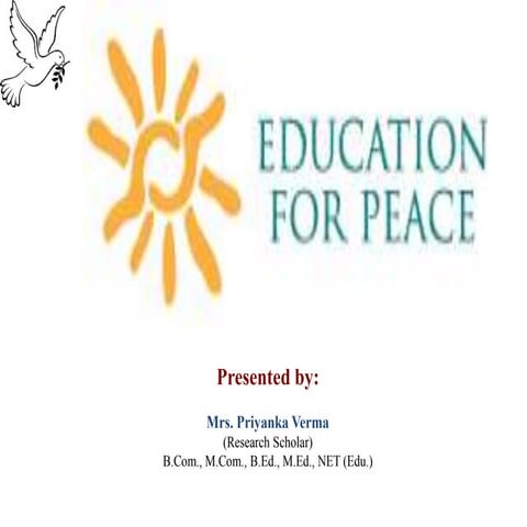 Education for peace | PPTX