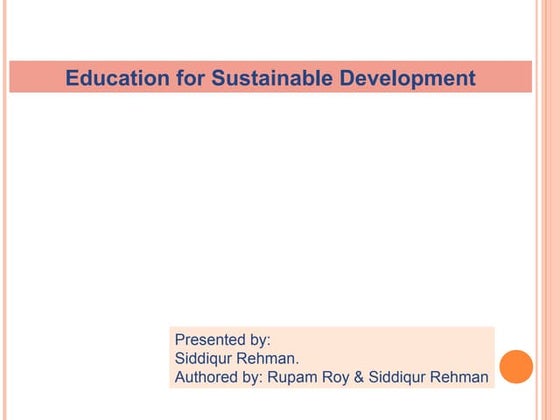 GREEN SCHOOL AND EDUCATIONAL FOR SUSTAINABLE DEVELOPMENT | PPTX ...