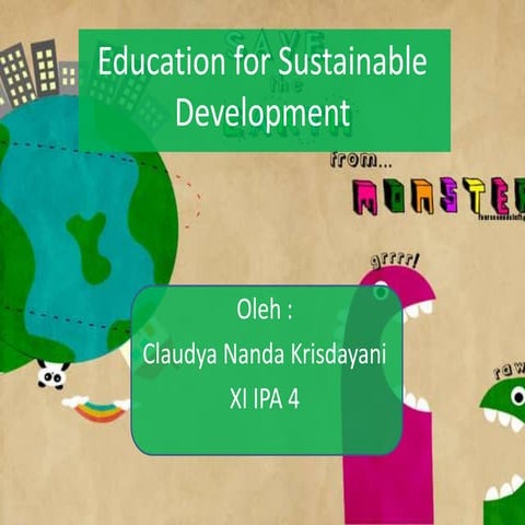 Education for sustainable development ppt | PPT