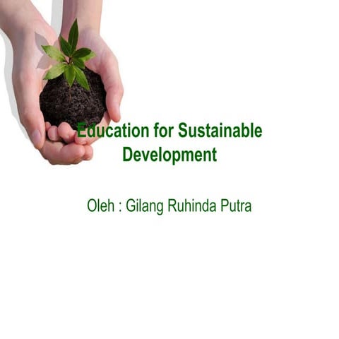 Education for sustainable development | PPTX