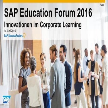 SuccessFactors Learning auf dem SAP Education Forum | PPT