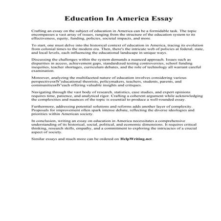 Essay On Education In America.pdf
