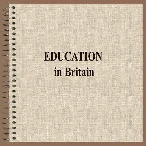 Education in great britain | PPT