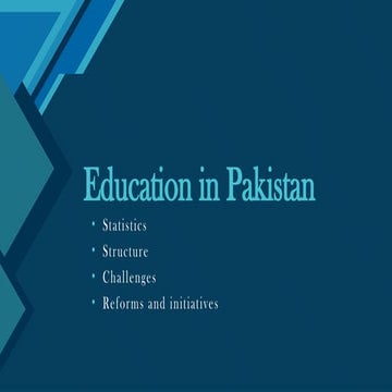 Education in Pakistan including statistics, structure.pptx