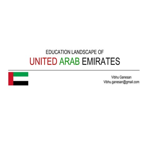 Education landscape of uae | PPT