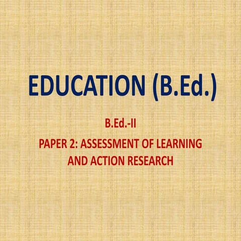 Tools and Techniques of Assessing Learning | PPT