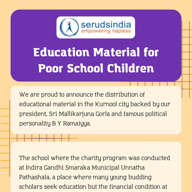 Education Material for Poor School Children | PDF