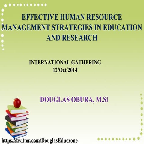 Education, Research & HRM | PPT