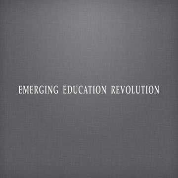 Education revolution | KEY | Technology & Computing